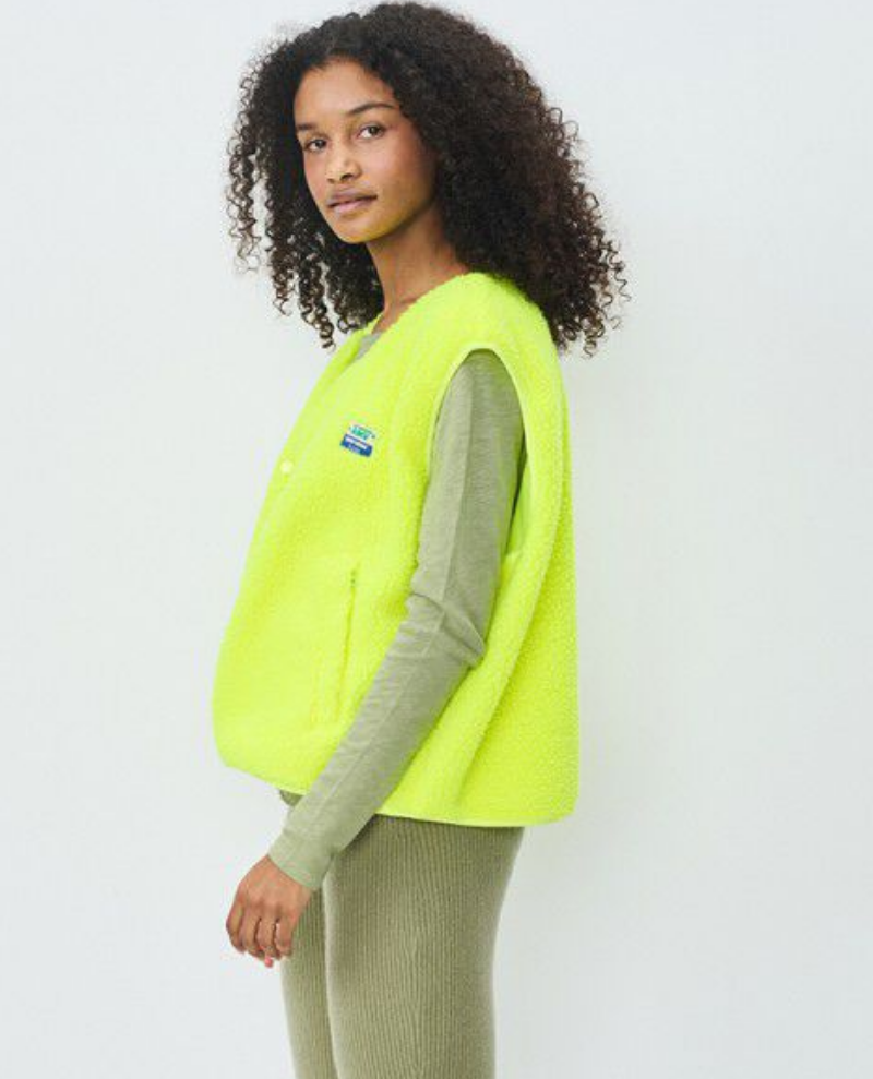 American Vintage Hoktown Fluro Yellow Gilet – Biscuit Clothing Ltd